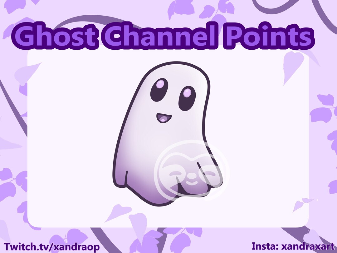 Cute Ghost Channel Piont Icon for Stream | Channel Point Icon | Twitch ...