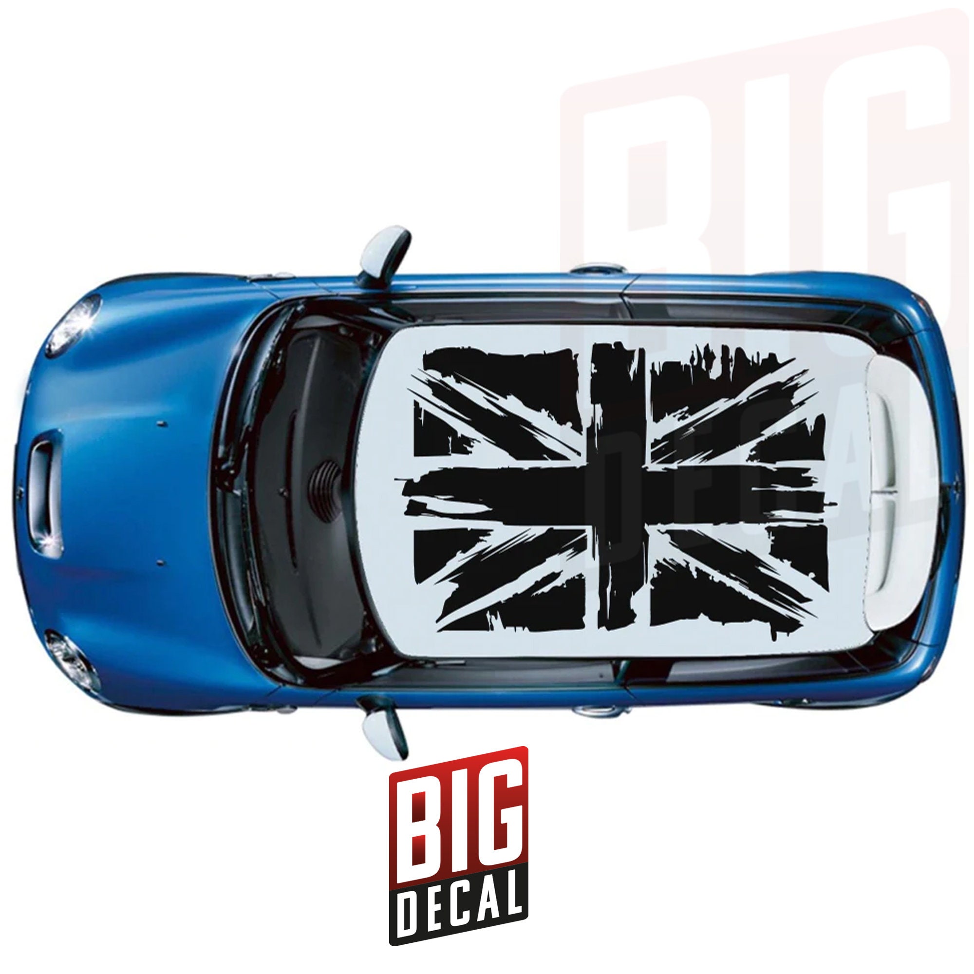 Mini Cooper UK Flag Roof Decal Graphics Vinyl Compatible With Mini ...