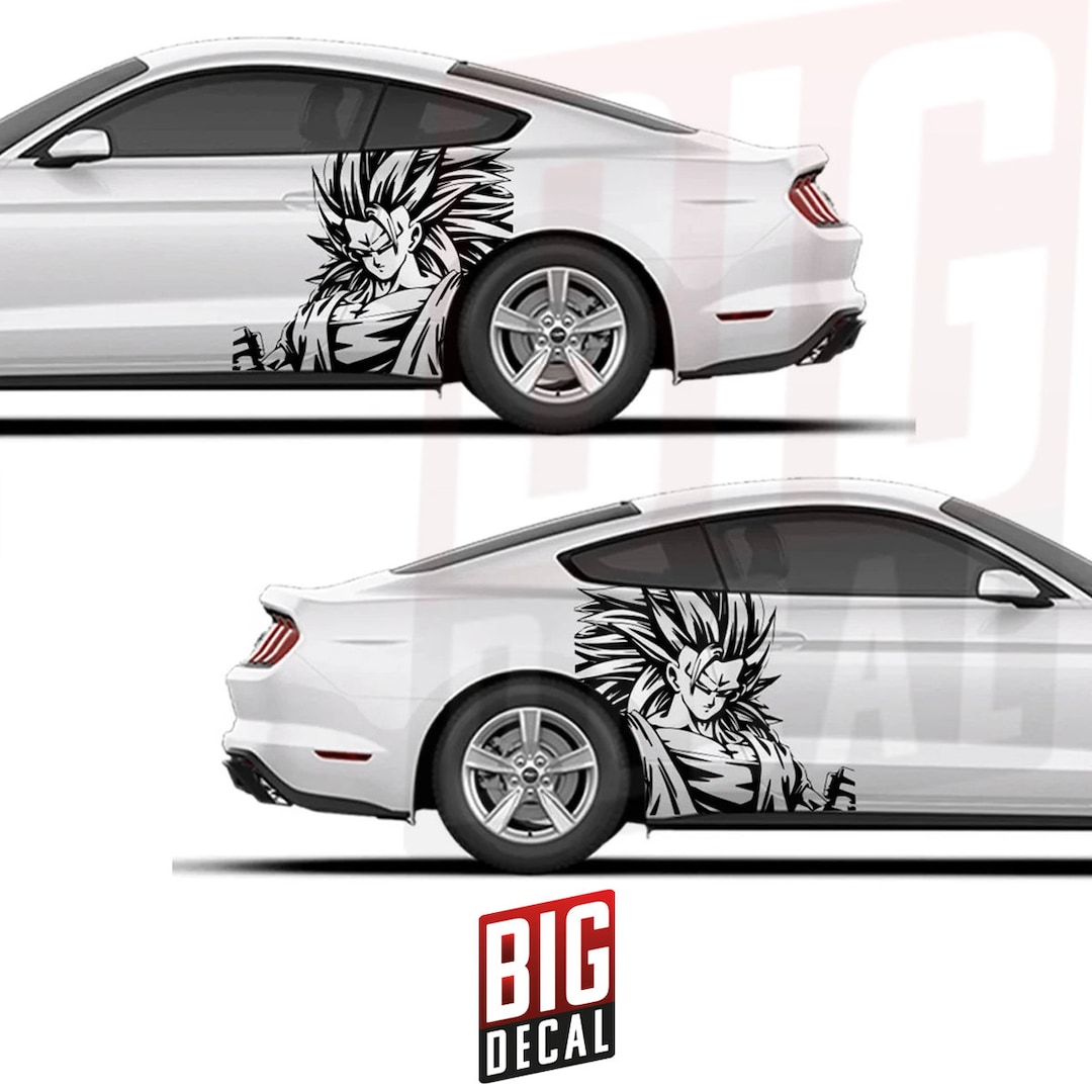 Goku Car Sticker Goku Anime Sticker Mustang Goku Sticker Dodge Goku ...