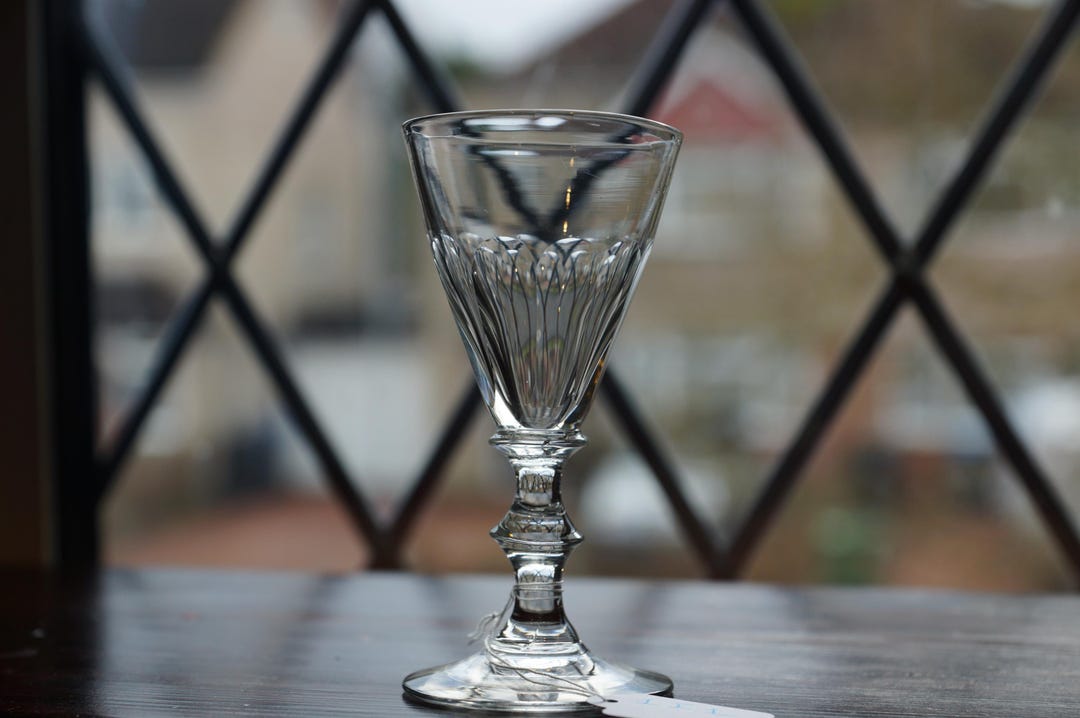 Victorian Slice Cut Port or Sherry Glass C1850 - Etsy