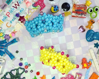 Kandi Crown Beaded Headband - Etsy