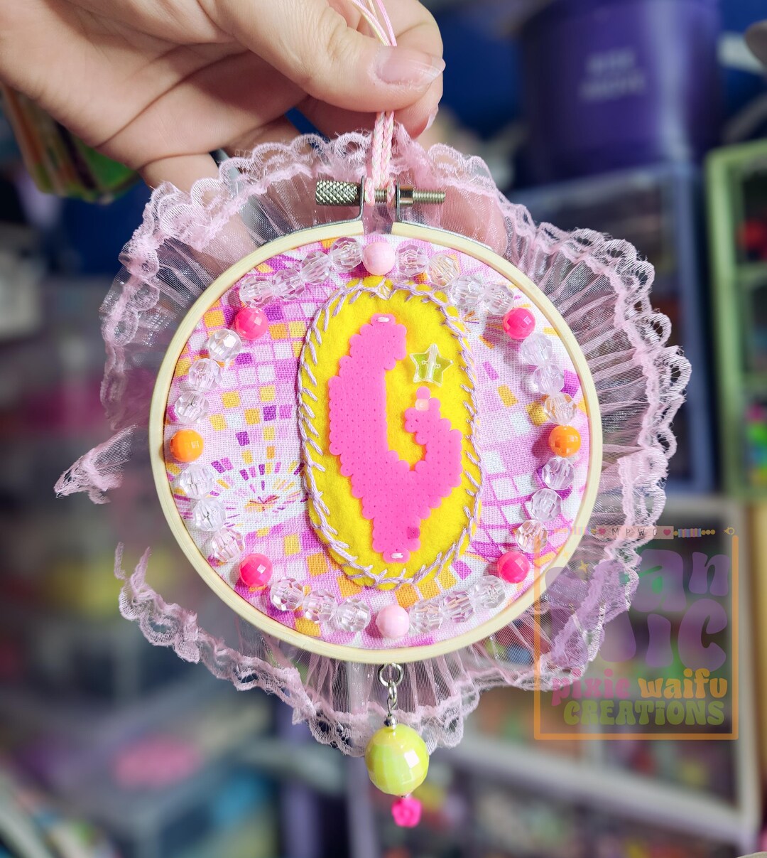 Electric Disco Mini Perler Rabbit Vibe Sex Positive Beaded Embroidery 4 Hoop Etsy