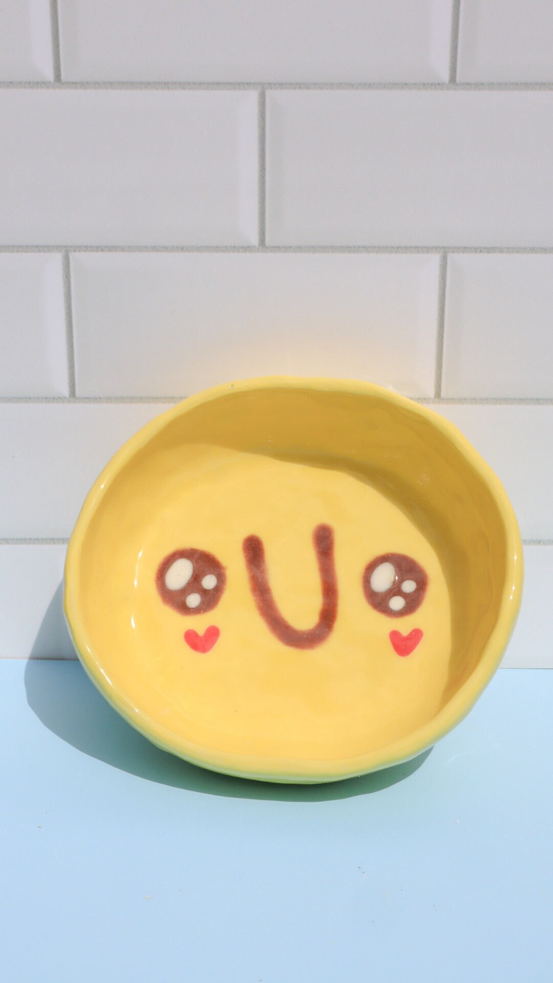 Happy Face Bowl Handmade - Etsy