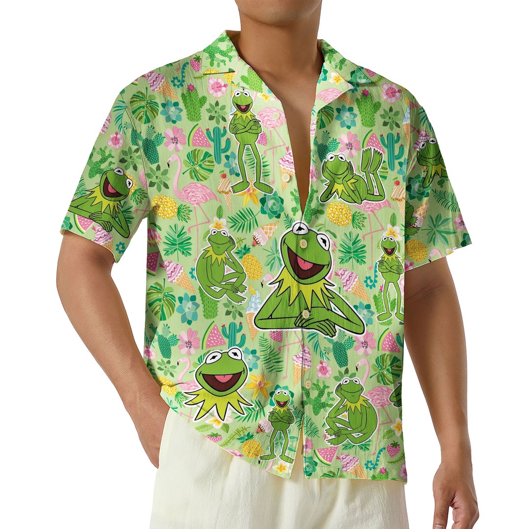 Kermit the Frog Hawaiian Shirt, the Muppets Tropical Hawaii Shirt ...