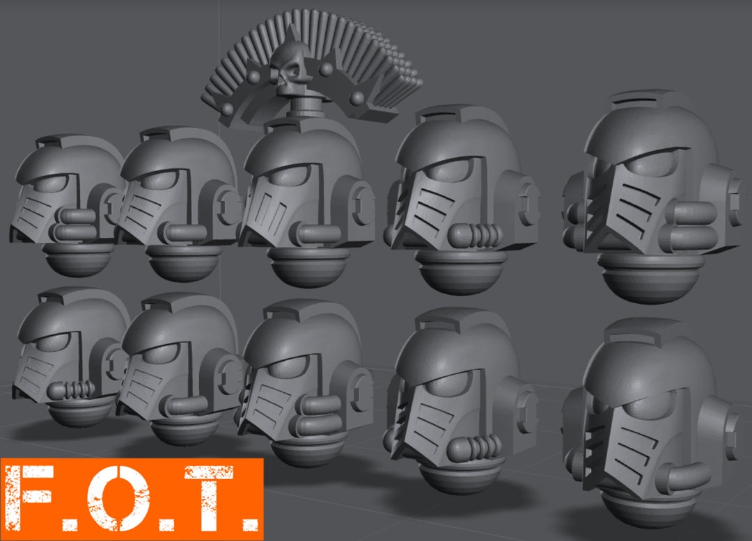 Mk.4 Space Marines Helmets X10 - Etsy