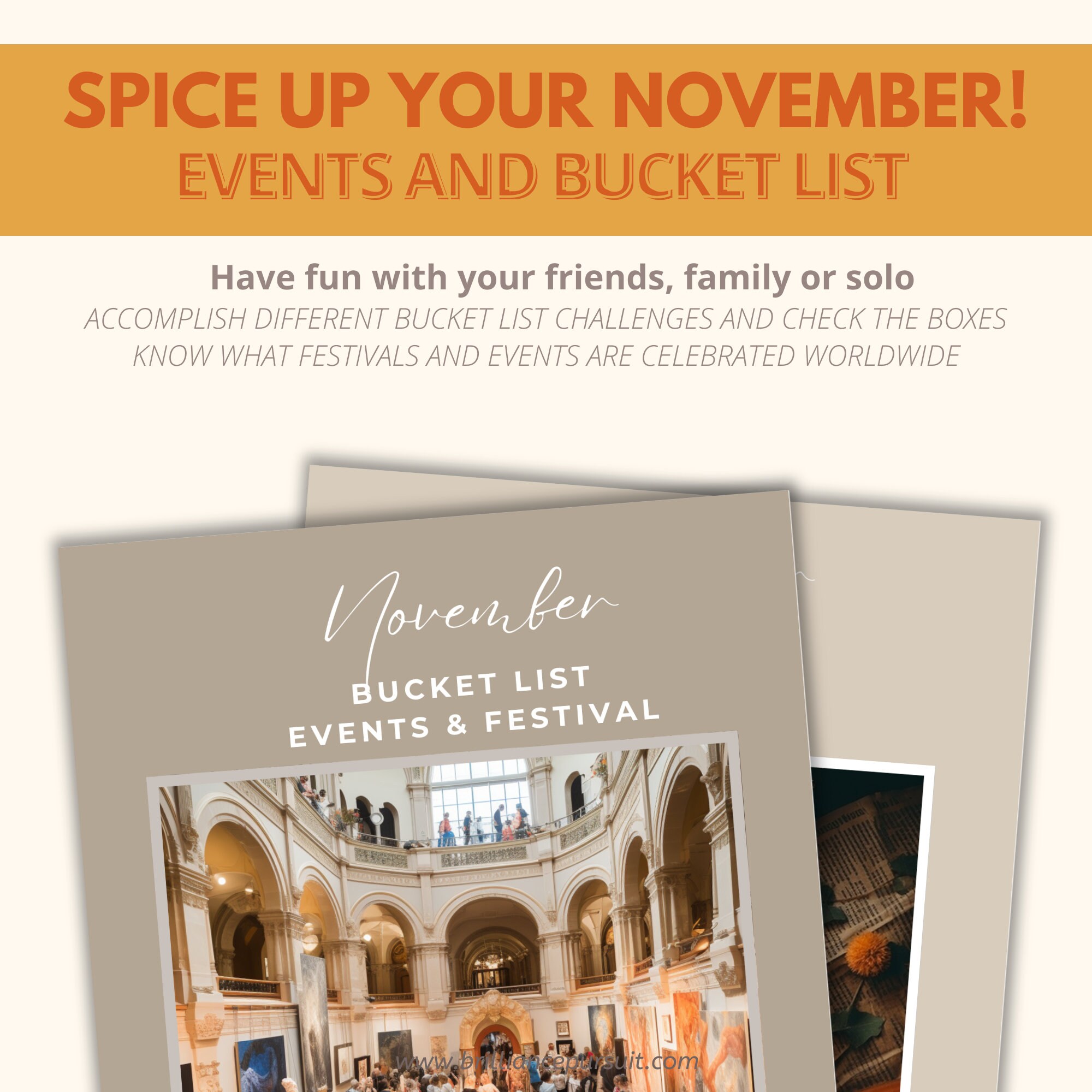 November Family Adventure: Printable Scavenger Hunt Card Game - Autumn ...