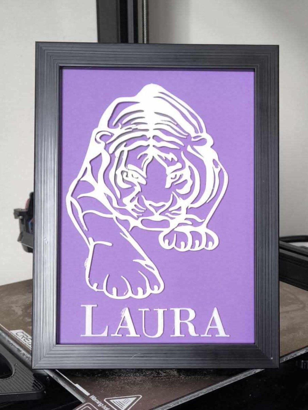 3D Printed Tiger Photo Frame - Etsy