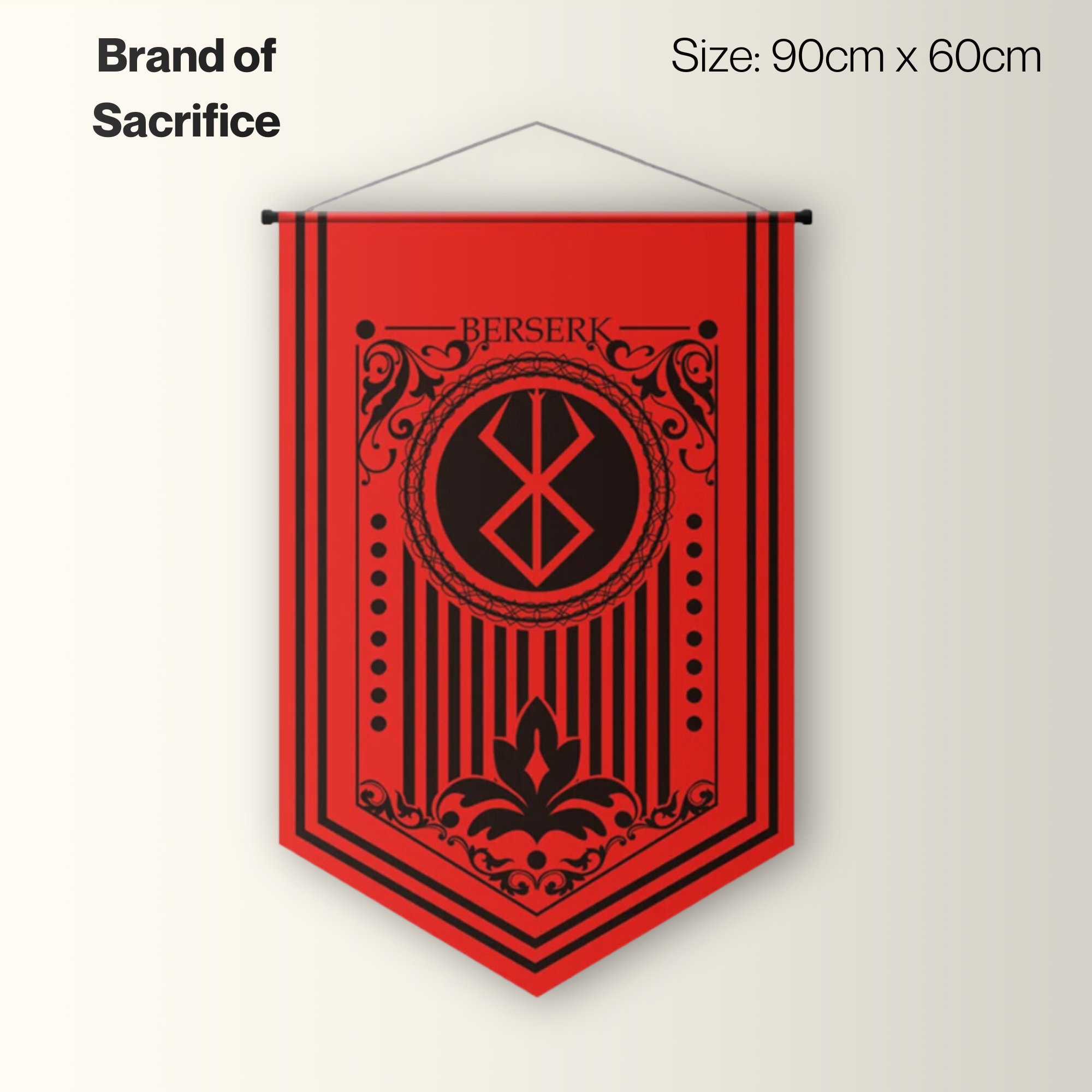 Berserk Banner Flag Anime Wall Hanging Cloth Decor Band - Etsy