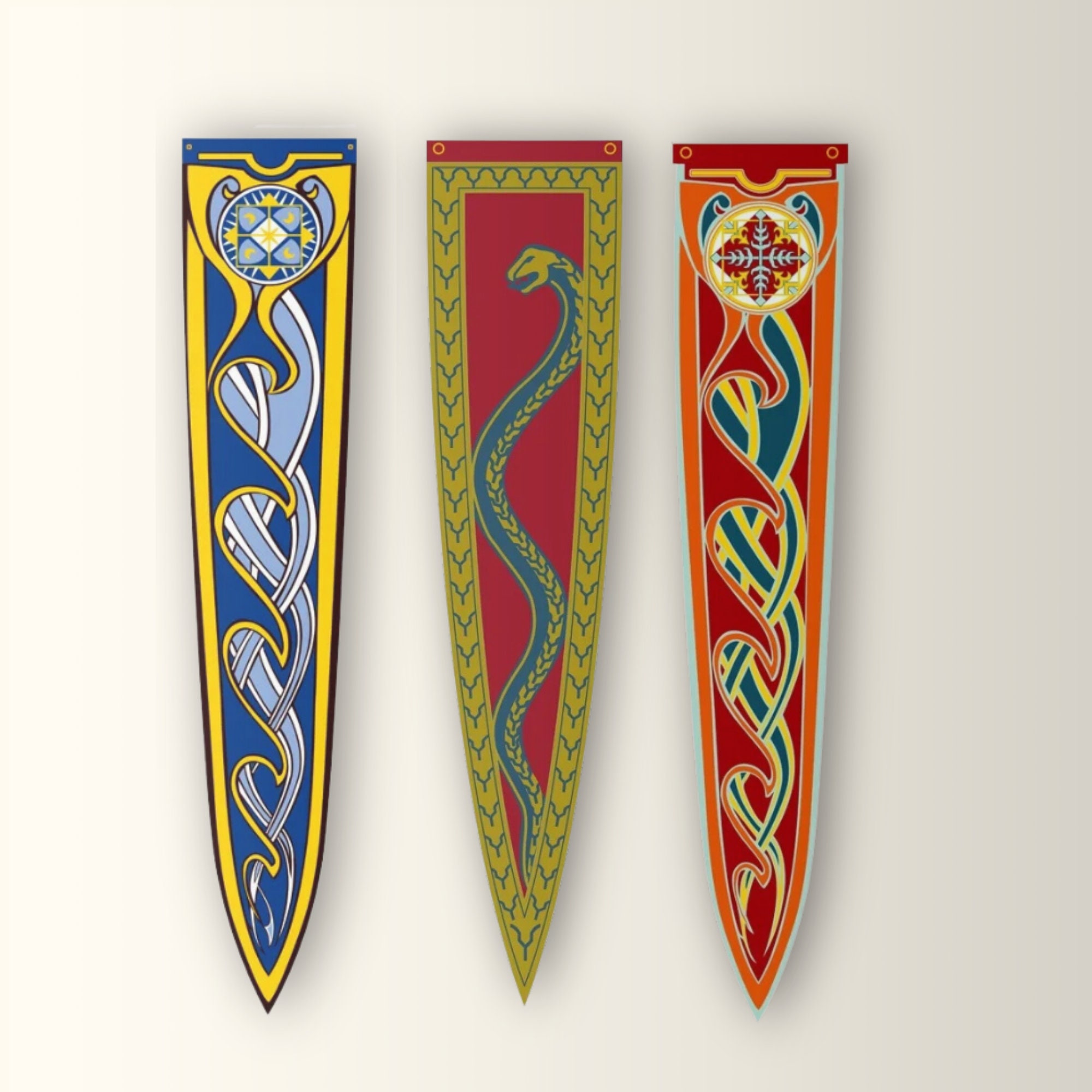 Elven Banner Flag Lord of the Rings Wall Hanging, Cloth Decor ...