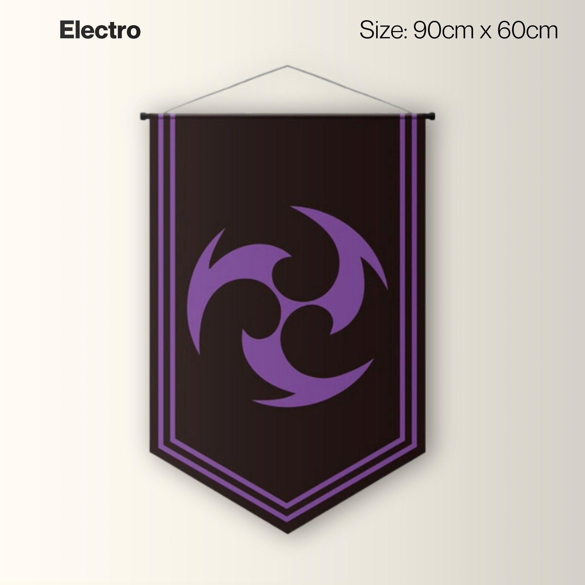 Genshin Impact Banner Flag Video Game Wall Hanging, Cloth Decor ...