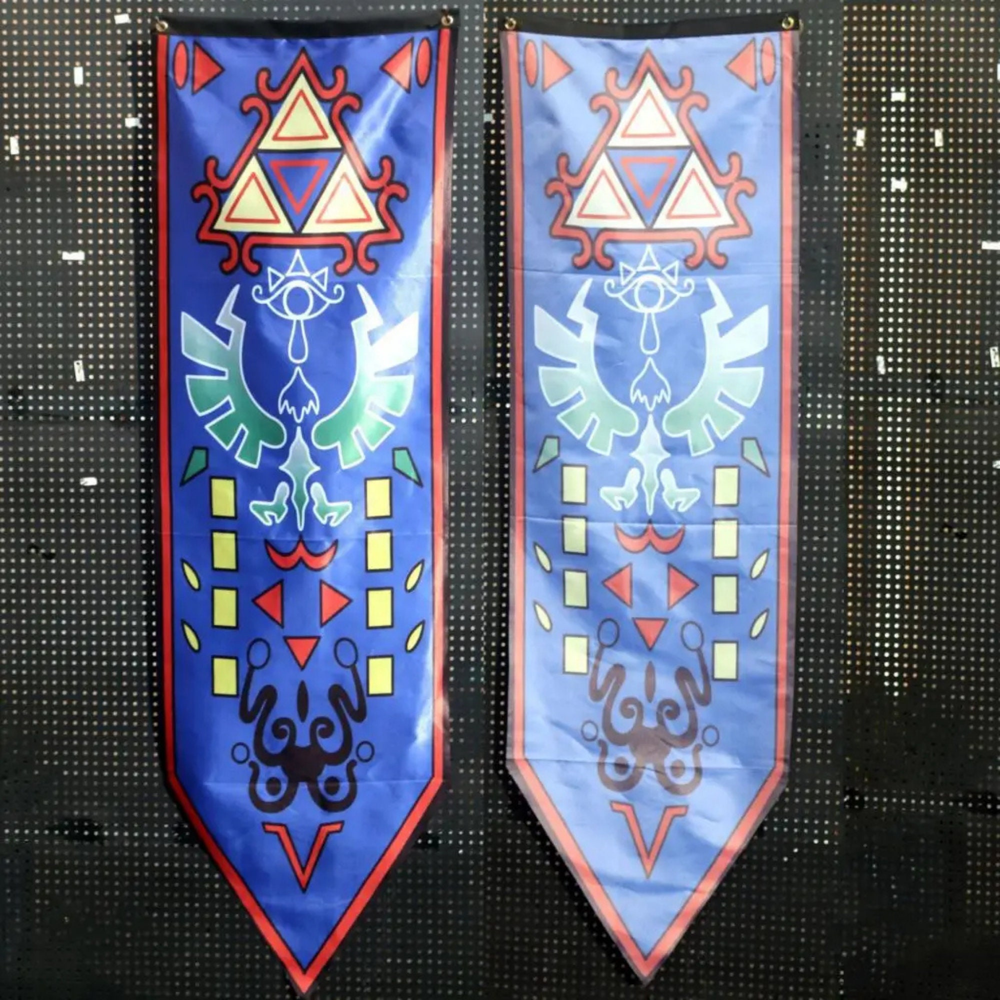 Hylian Shield Banner Flag Gaming Wall Hanging, Cloth Decor Loz, Link ...