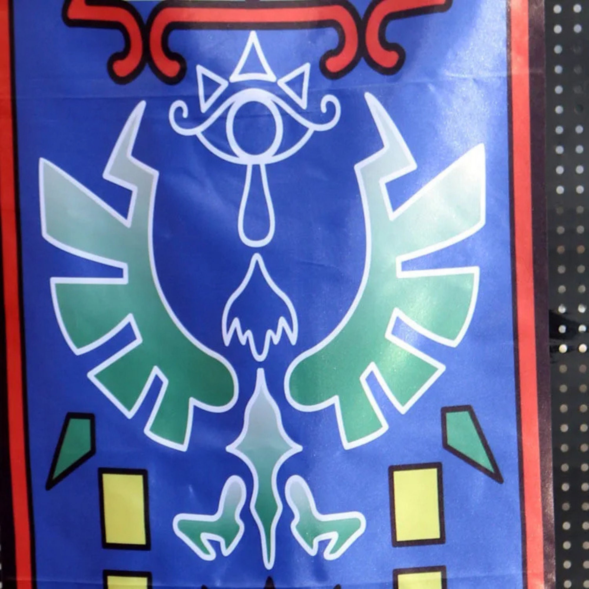 Hylian Shield Banner Flag Gaming Wall Hanging, Cloth Decor Loz, Link ...