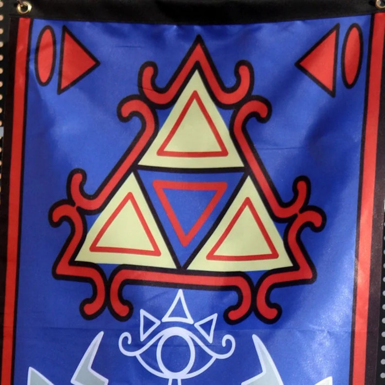 Hylian Shield Banner Flag Gaming Wall Hanging, Cloth Decor Loz, Link ...