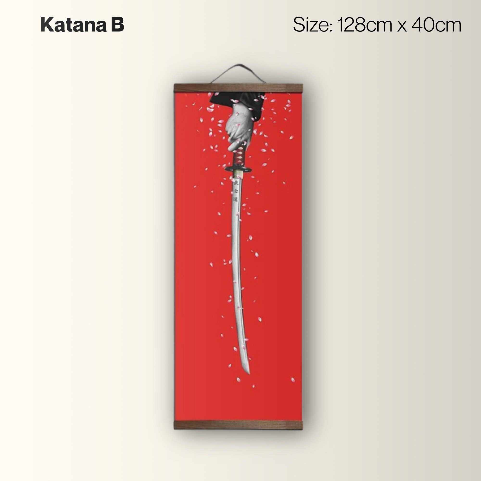 Japanese Red and White Canvas Hanging Poster Party Decor - Etsy