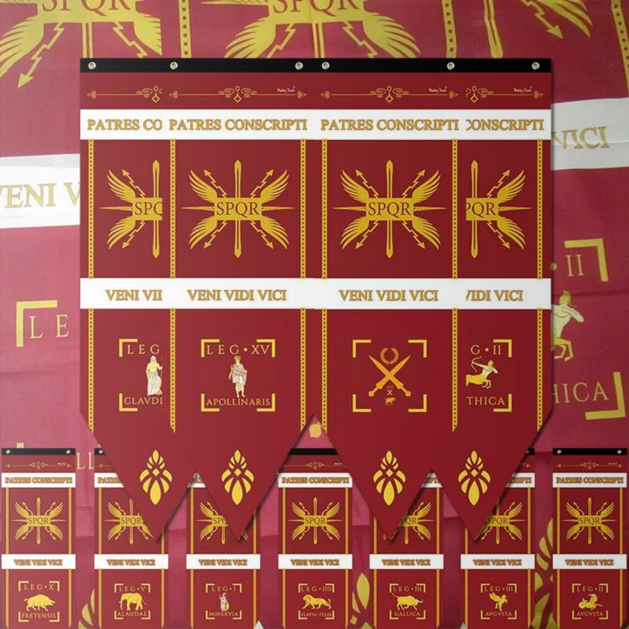 Roman War Banner Tapestry Flag Cloth Curtain Hanging Party Decor Flag ...