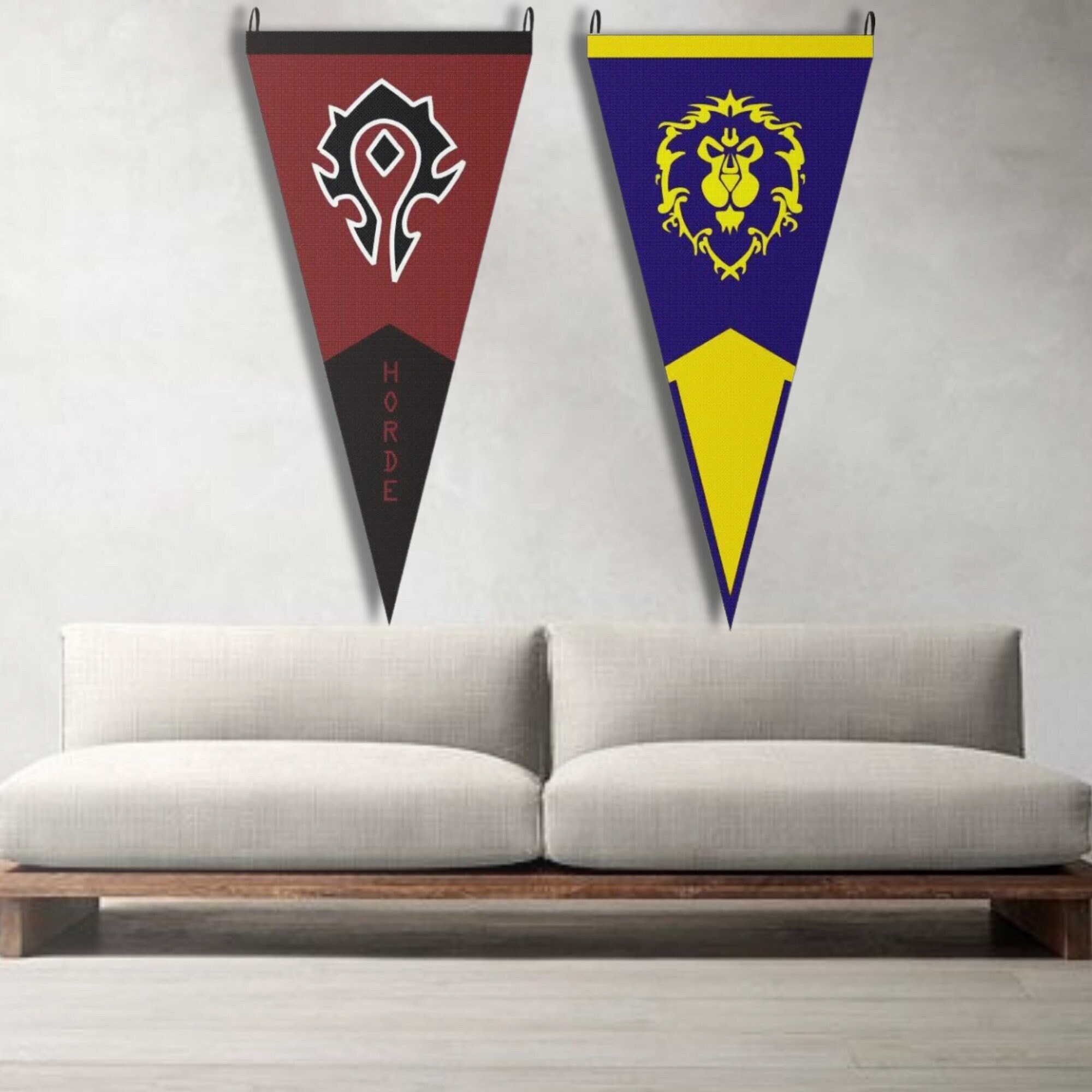 World of Warcraft Gaming Banner Flag Cloth Curtain Hanging Party Decor ...