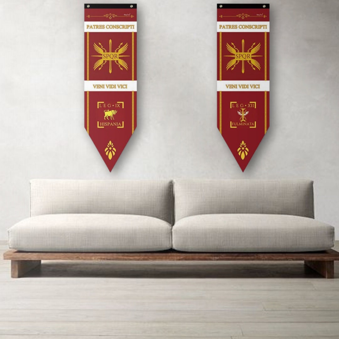 Roman War Banner Tapestry Flag Cloth Curtain Hanging Party Decor Flag ...