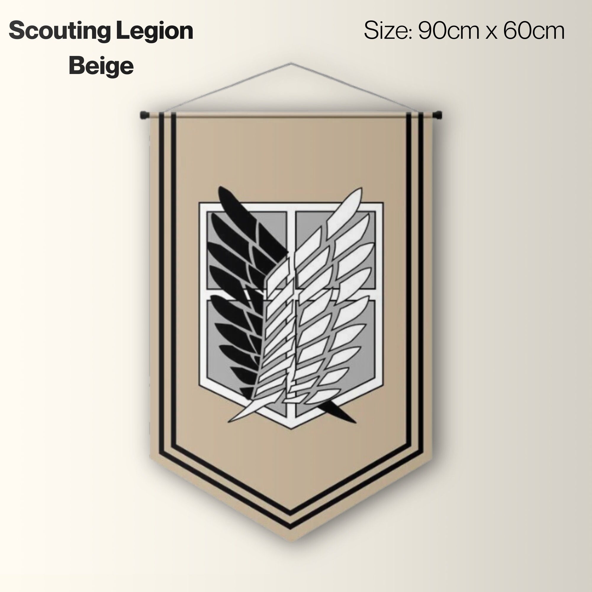 Attack on Titan Anime Banner Flag Cloth Curtain Hanging Poster Party ...