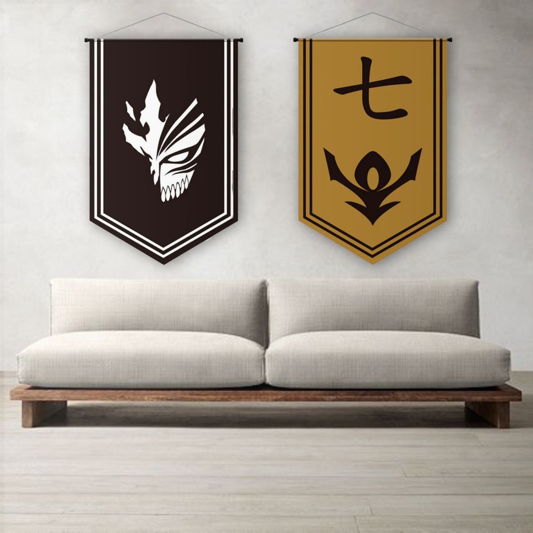 Bleach Banner Flag Anime Wall Hanging Cloth Decor Ichigo - Etsy