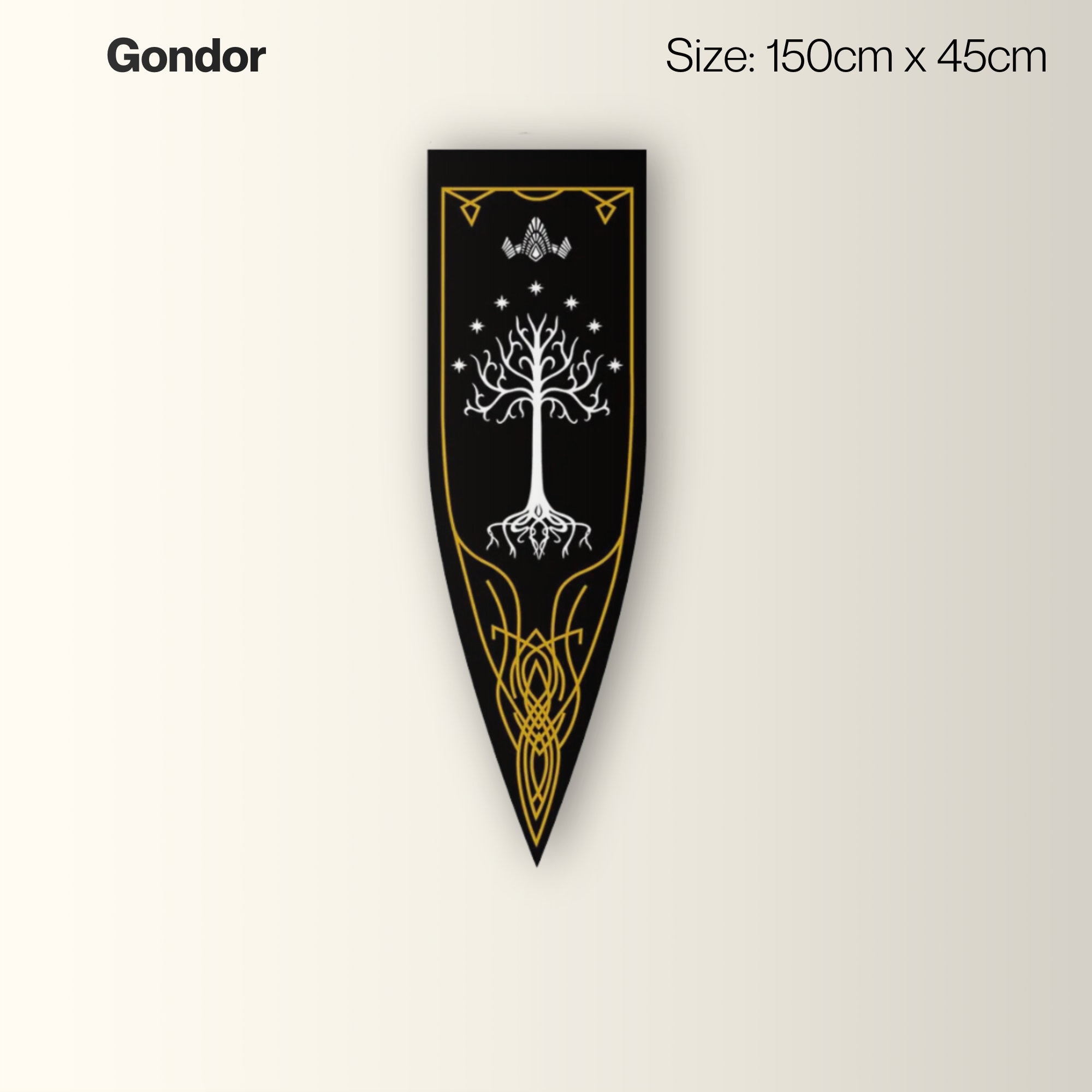 Lord of the Rings Banner Flag Movie Wall Hanging, Cloth Decor Gondor ...