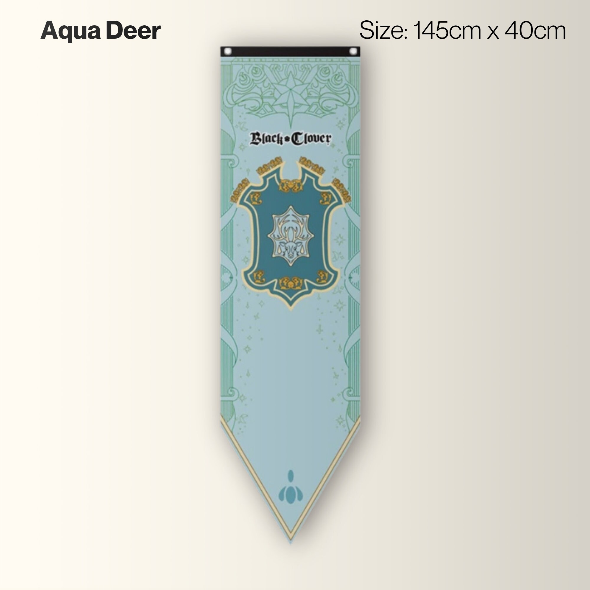 Black Clover Banner Flag Anime Wall Hanging Cloth Decor - Etsy UK