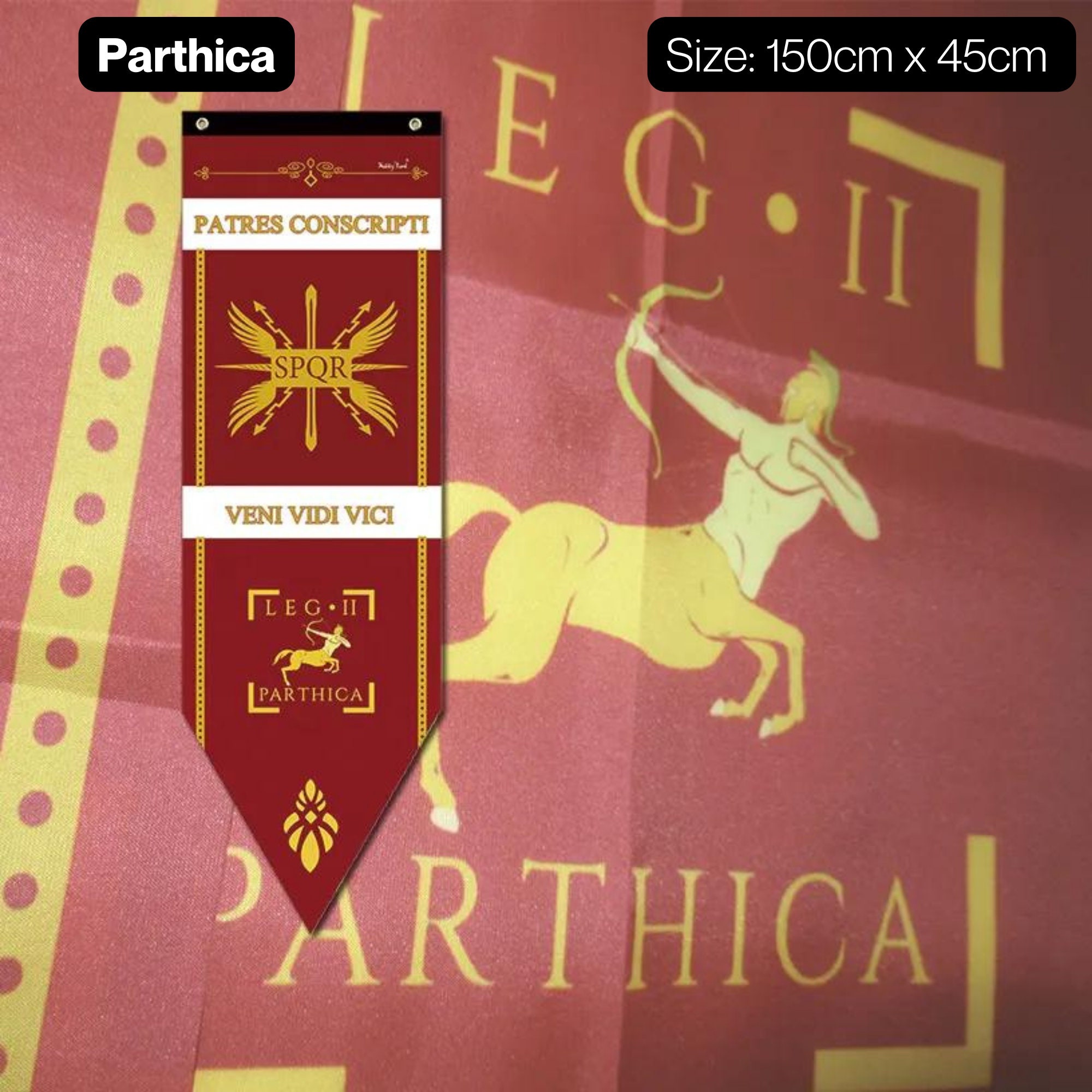 Roman War Banner Tapestry Flag Cloth Curtain Hanging Party Decor Flag ...