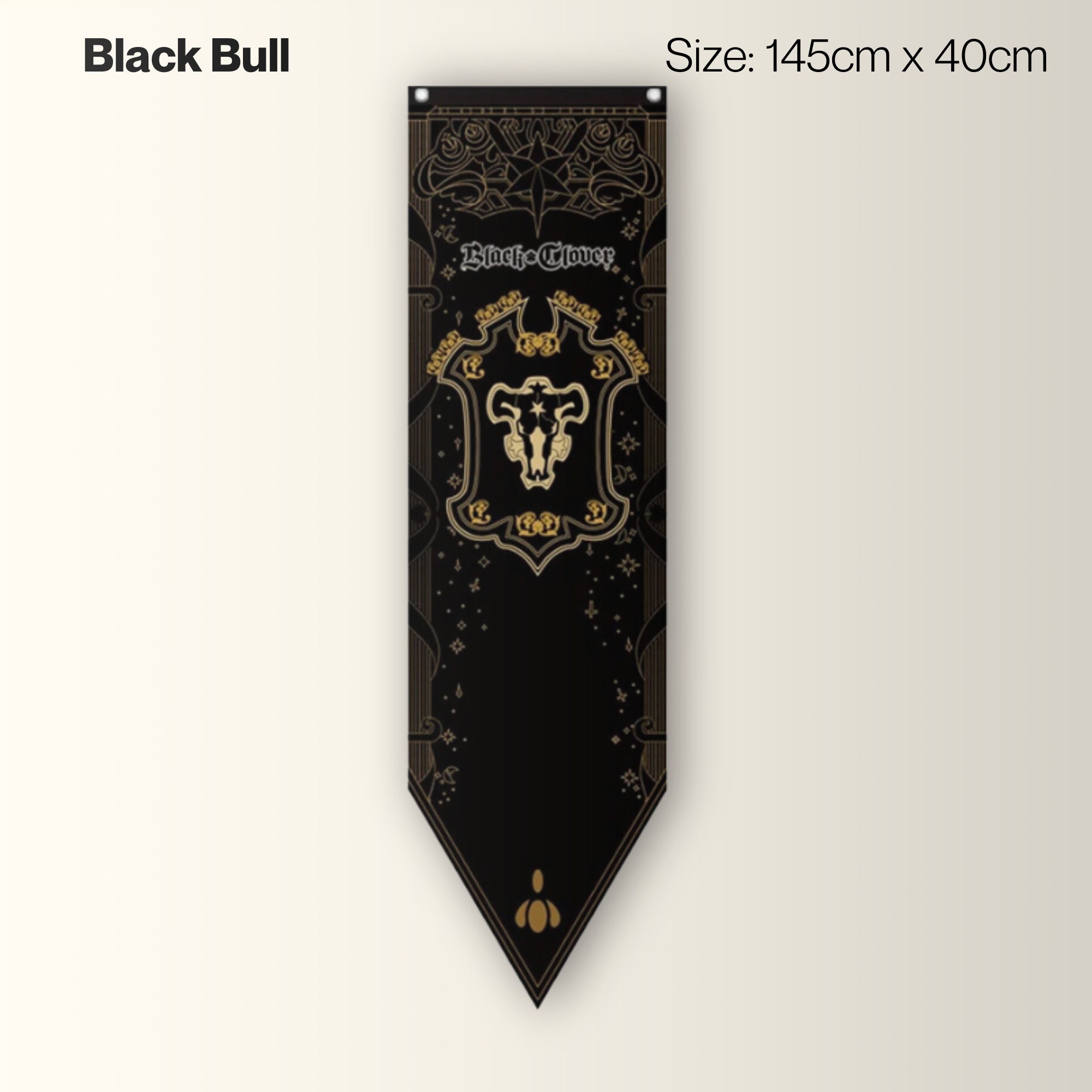 Black Clover Banner Flag Anime Wall Hanging Cloth Decor - Etsy