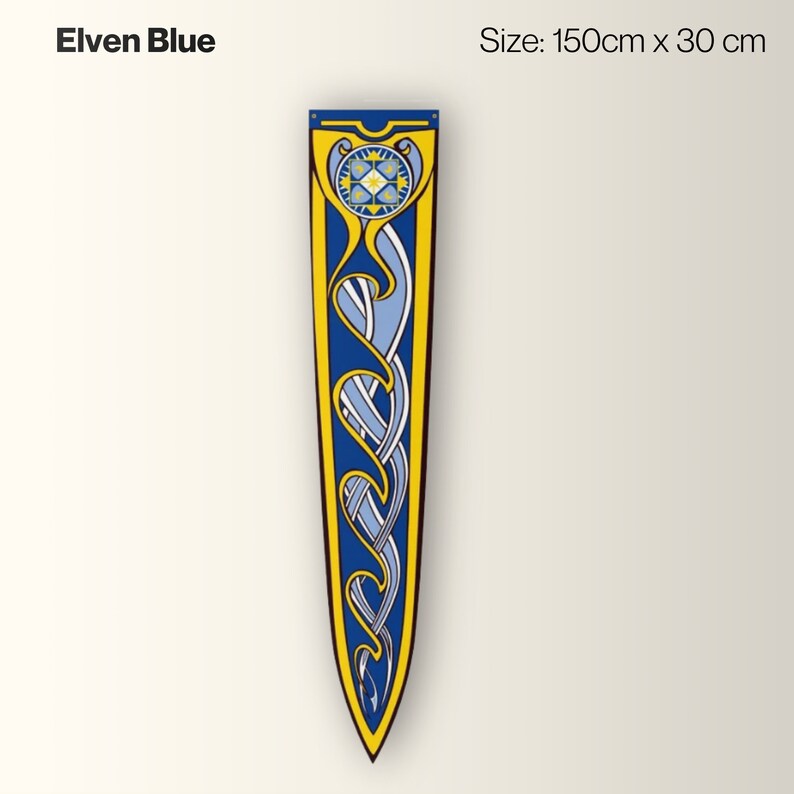Elven Banner Flag Lord of the Rings Wall Hanging, Cloth Decor ...