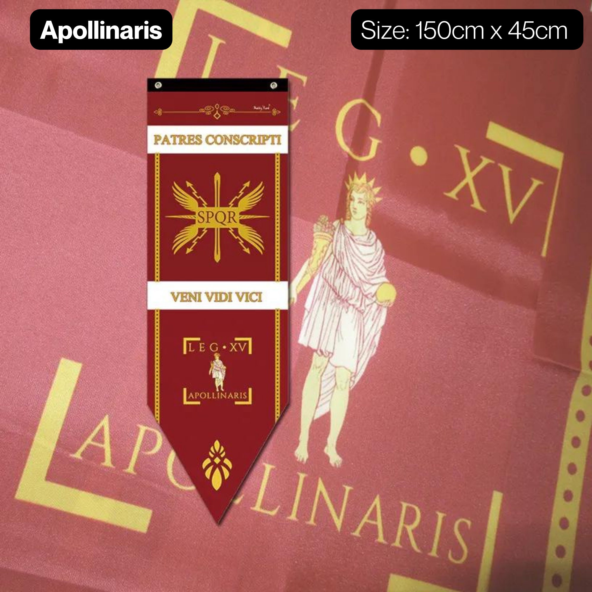 Roman War Banner Tapestry Flag Cloth Curtain Hanging Party Decor Flag ...