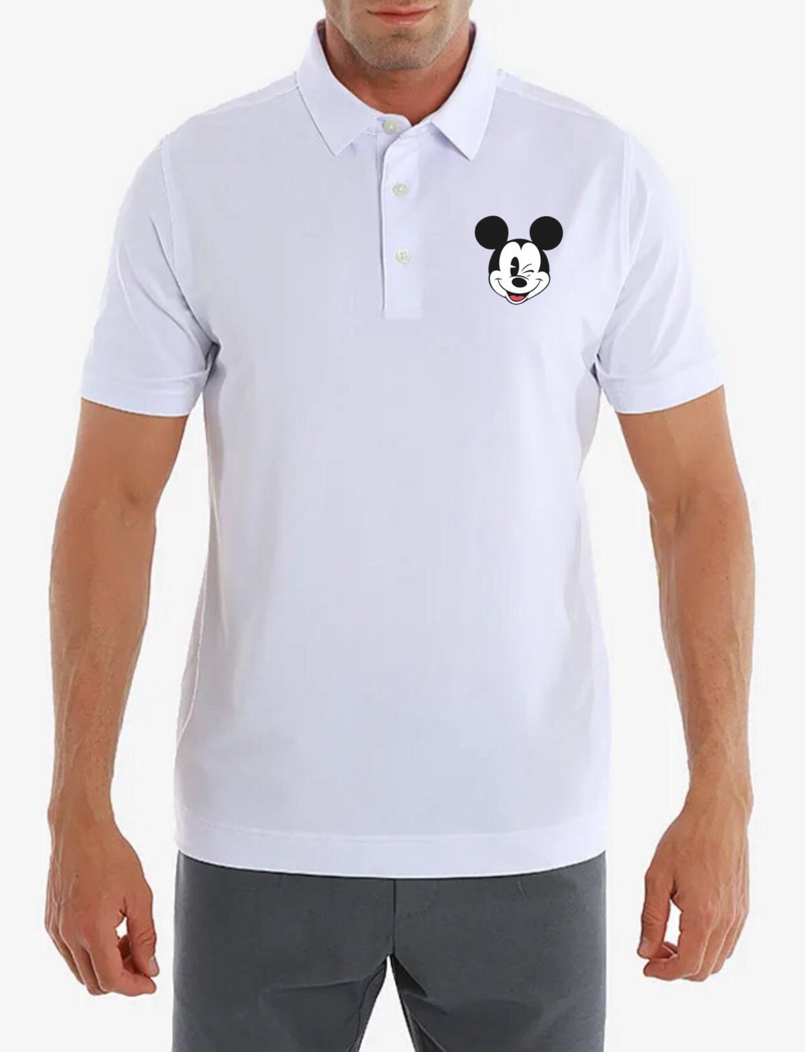 Polo Mickey Mouse Performance Shirt High Quality Polyester Perfect Gift ...