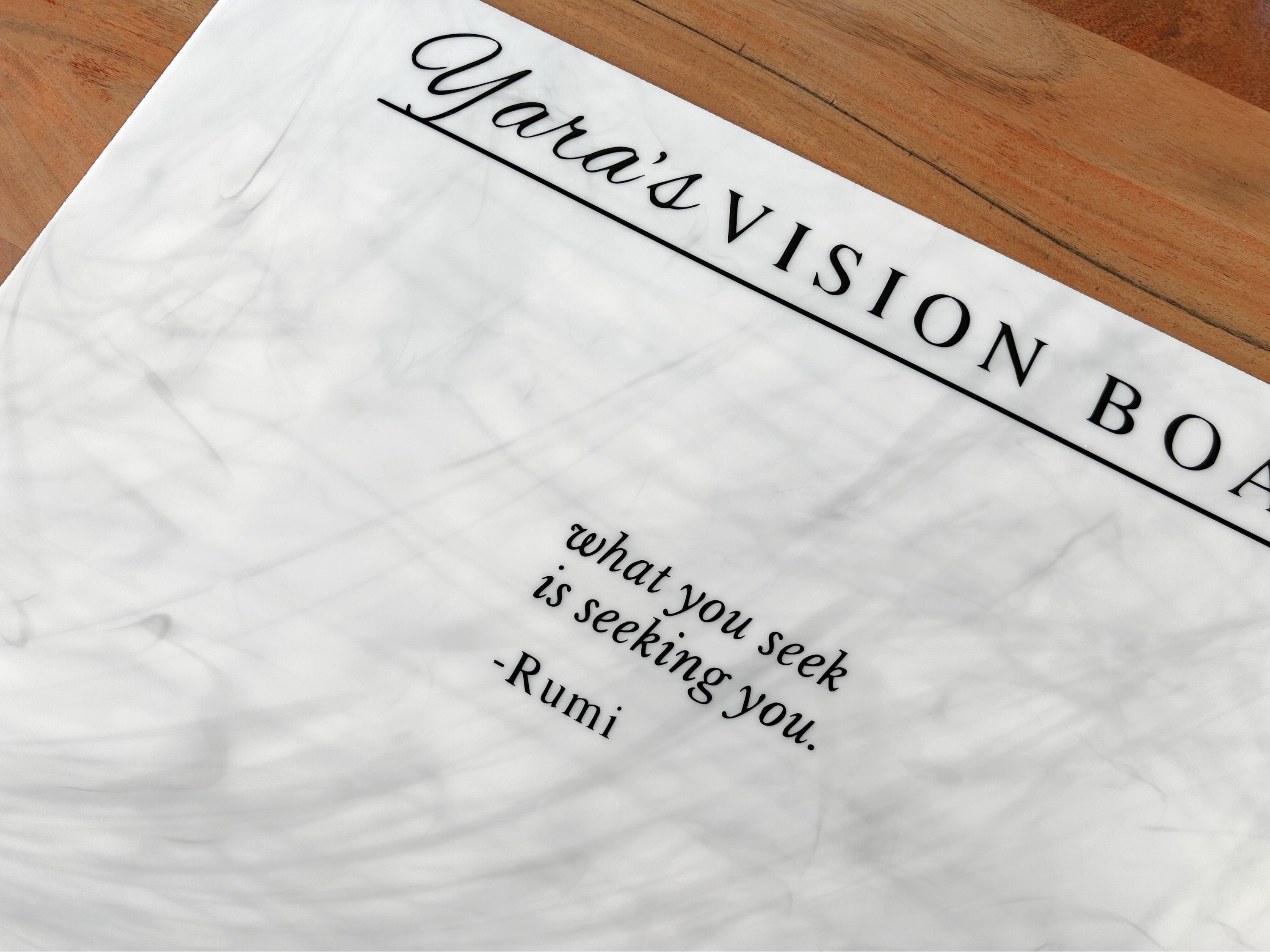 Marble Vision Board Vision Board Manifestation Board Dream Board Custom ...