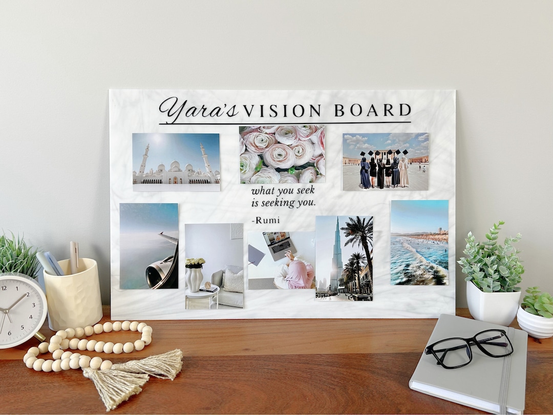 Marble Vision Board Islamic Vision Board Sign Vision Board ...