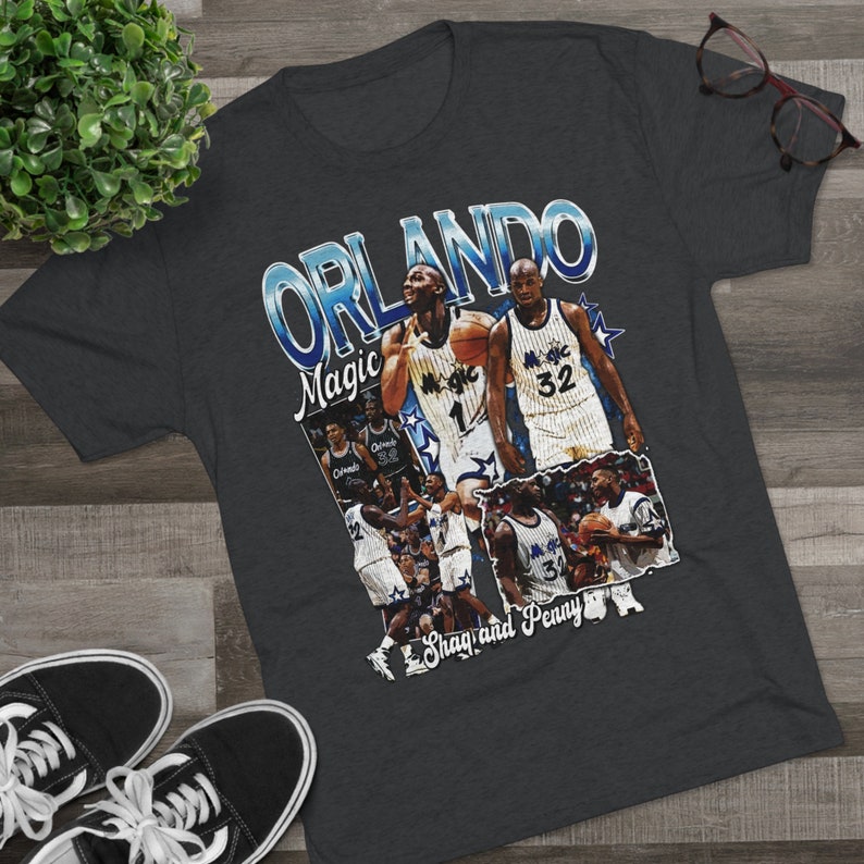 The Shaq and Penny 90's Retro Vintage Style Graphic Tee - Etsy