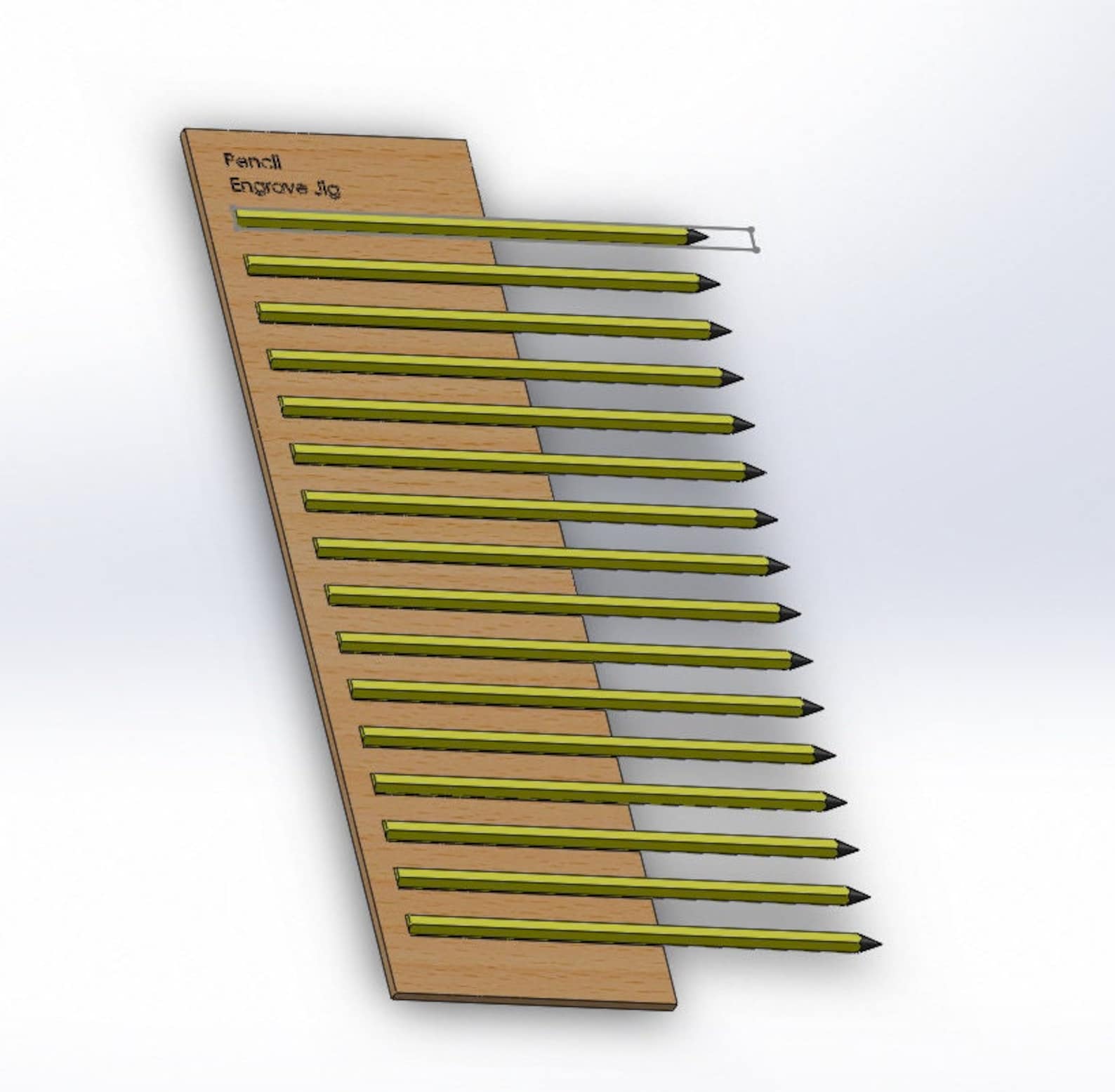 Laser Ready Pencil Jig SVG Template, Laser Cutting Plan, Vector Pattern ...