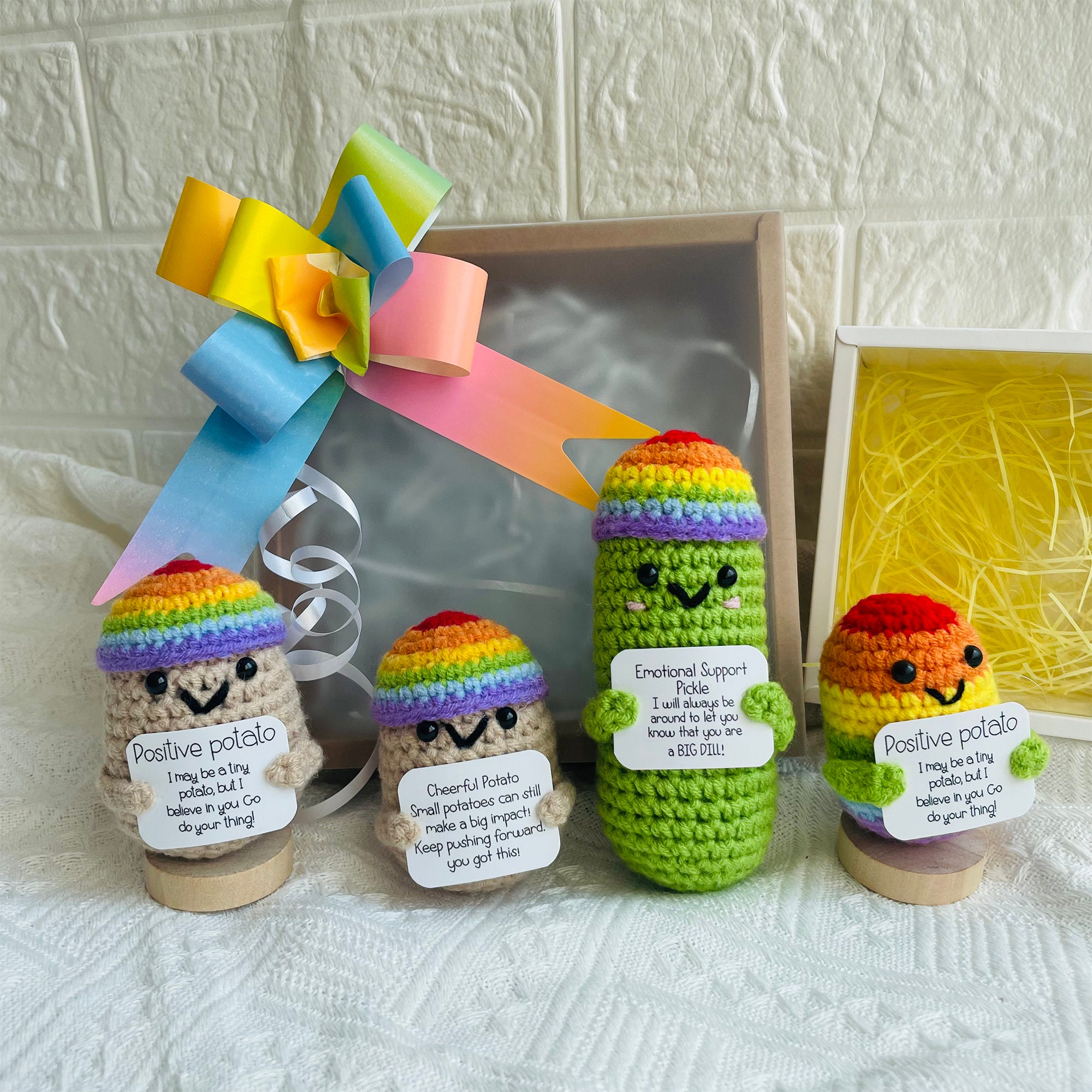 Personalized Pride Month, Gifts LGBTQIA Pride Flag, Crochet Plushies ...