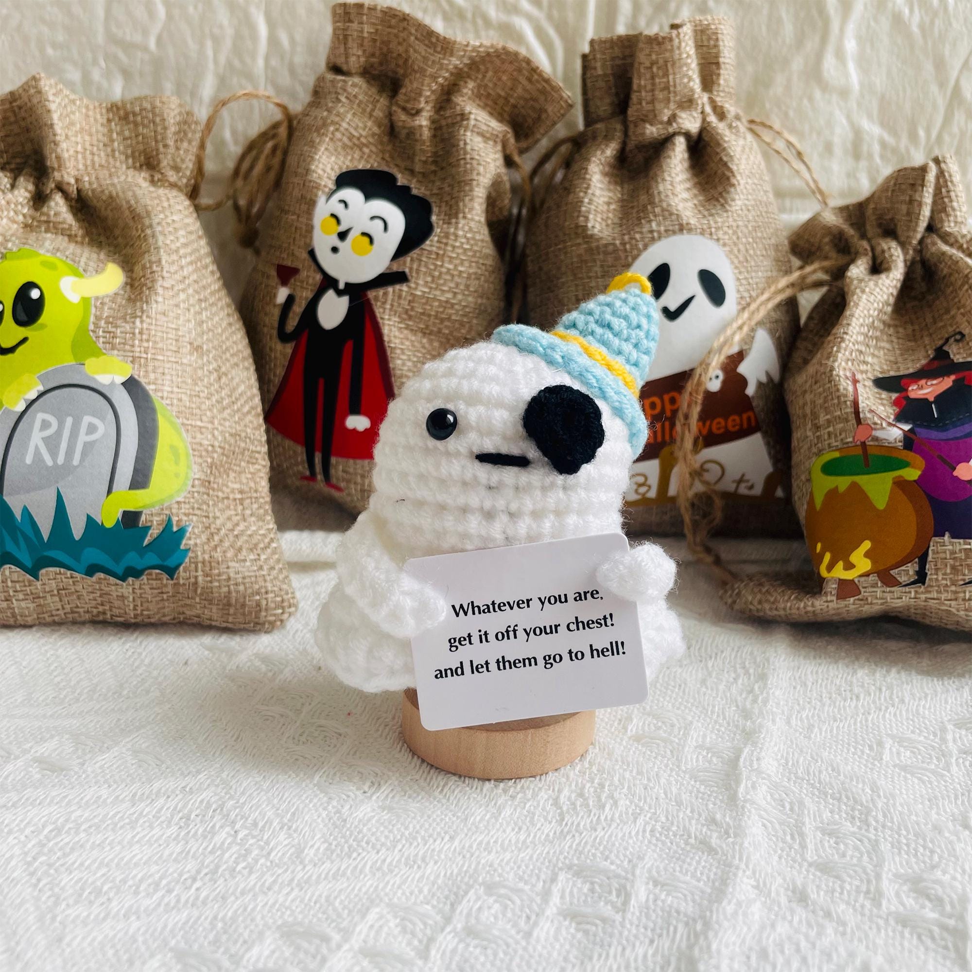 Emotional Support Ghost, Cute Ghost, Halloween Hair Clip, Halloween Gift Set, Halloween ...