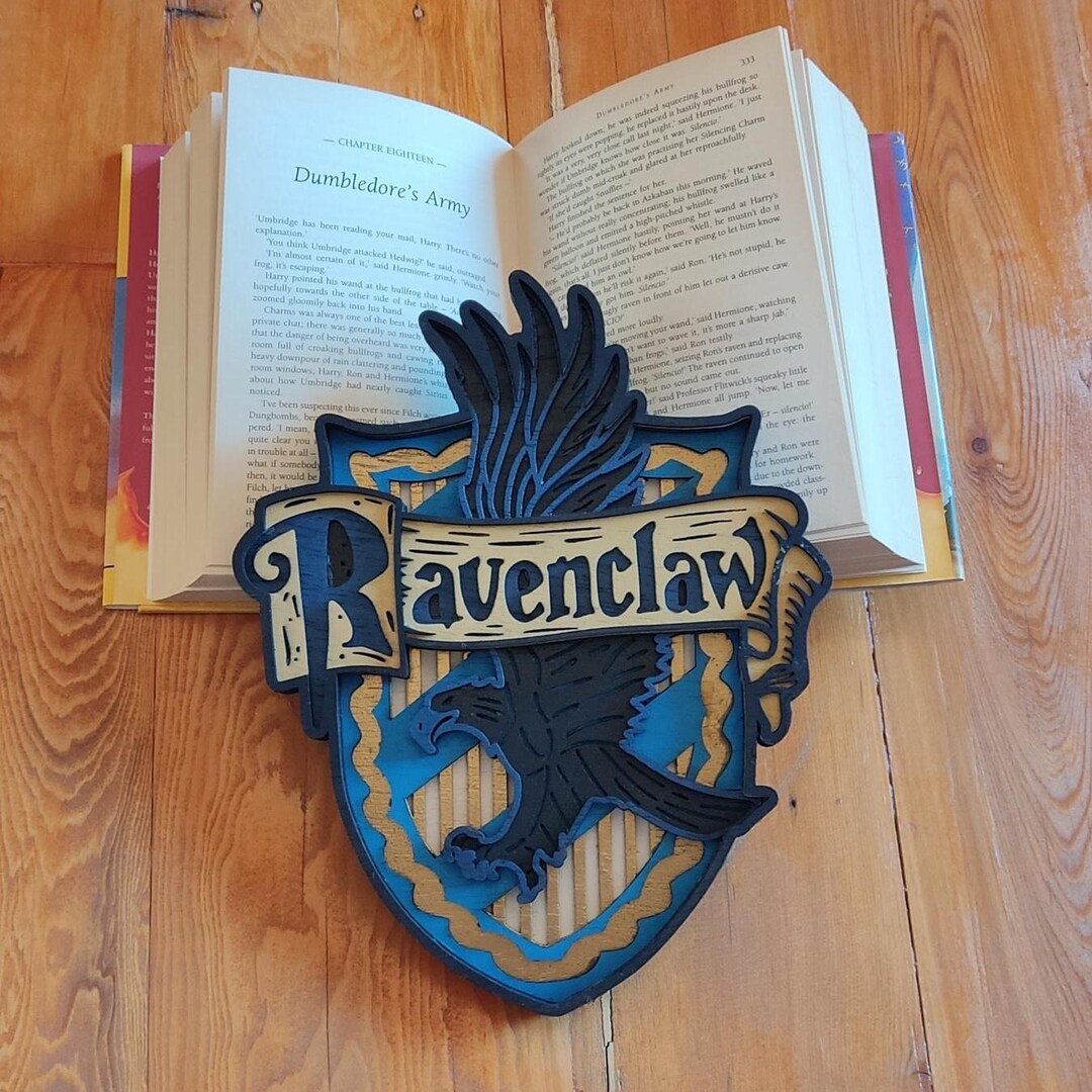 Ravenclaw Coat of Arms Wooden Decoration - Etsy