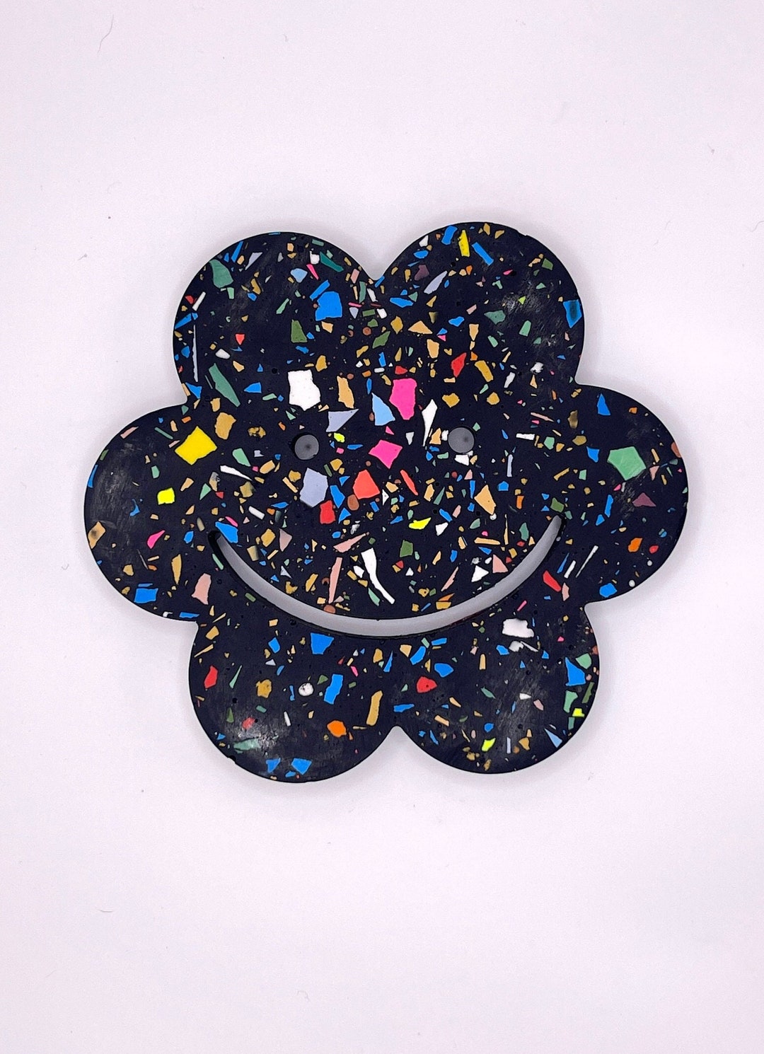 Smiley Coaster | Decorative, Unique, & Functional Multi-color Terrazzo ...