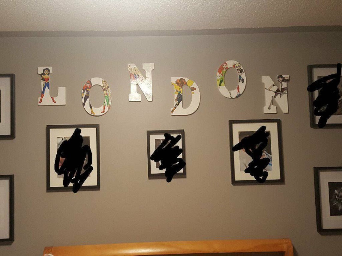 Princess Character Theme Wooden Letters - Etsy