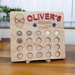 Reward Chart, Wooden Reward Chart for Children - Etsy