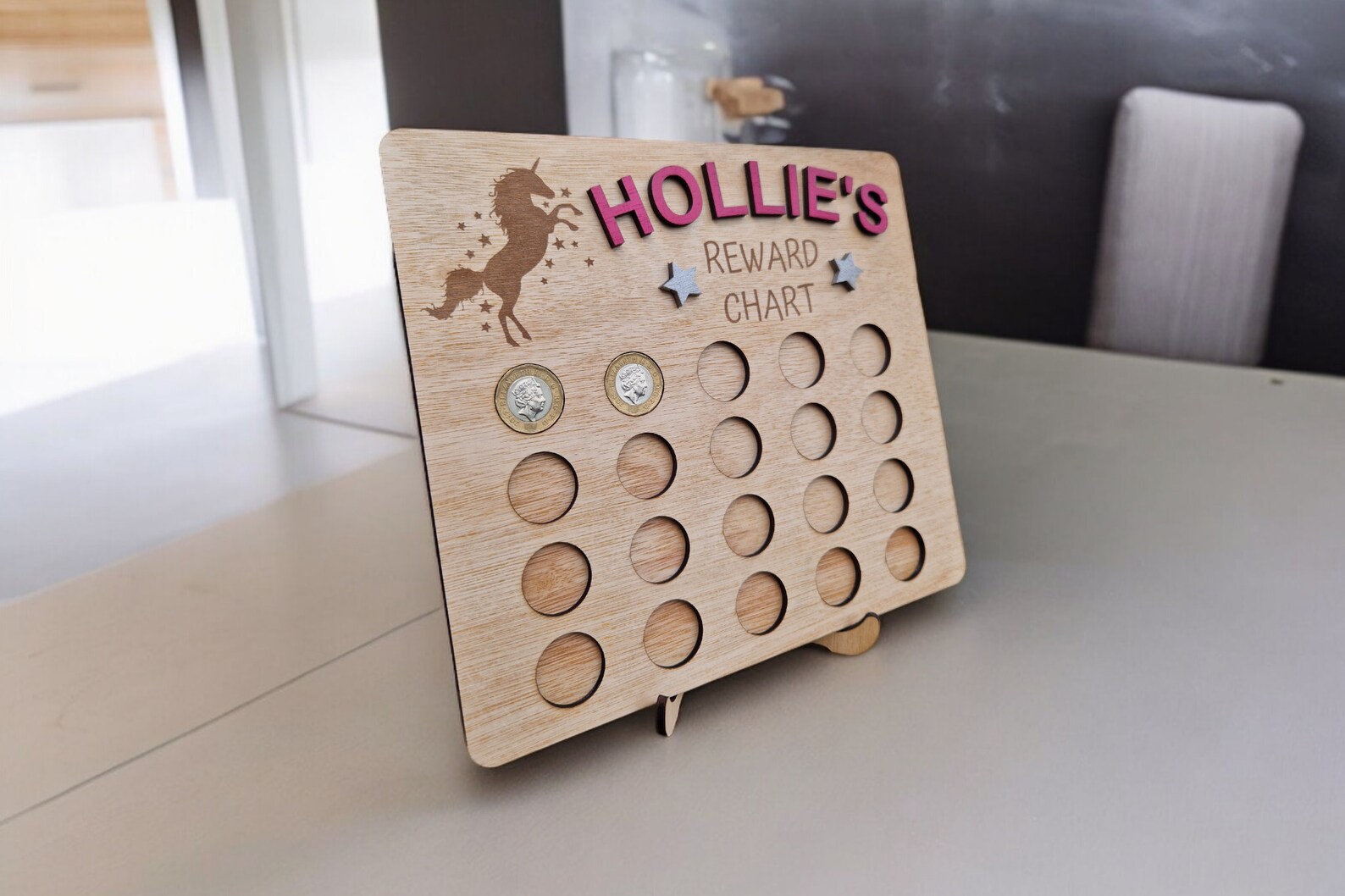 Reward Chart, Wooden Reward Chart for Children - Etsy