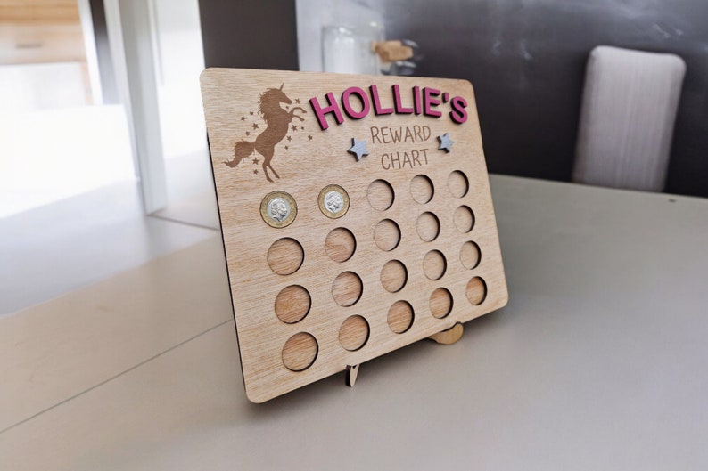 Reward Chart, Wooden Reward Chart for Children - Etsy