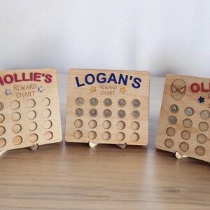 Reward Chart, Wooden Reward Chart for Children - Etsy