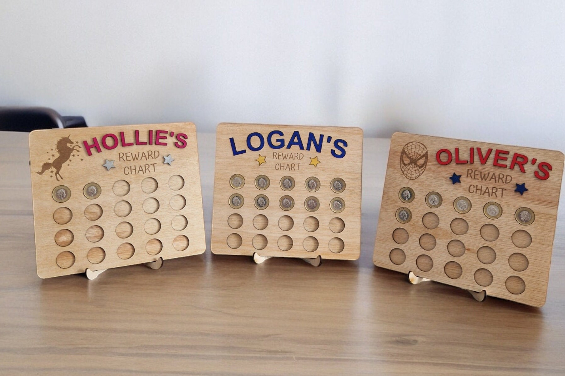 Reward Chart, Wooden Reward Chart for Children - Etsy