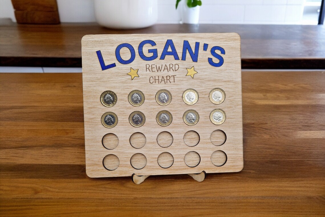 Reward Chart, Wooden Reward Chart for Children - Etsy