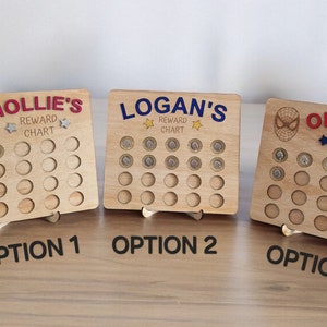 Reward Chart, Wooden Reward Chart for Children - Etsy