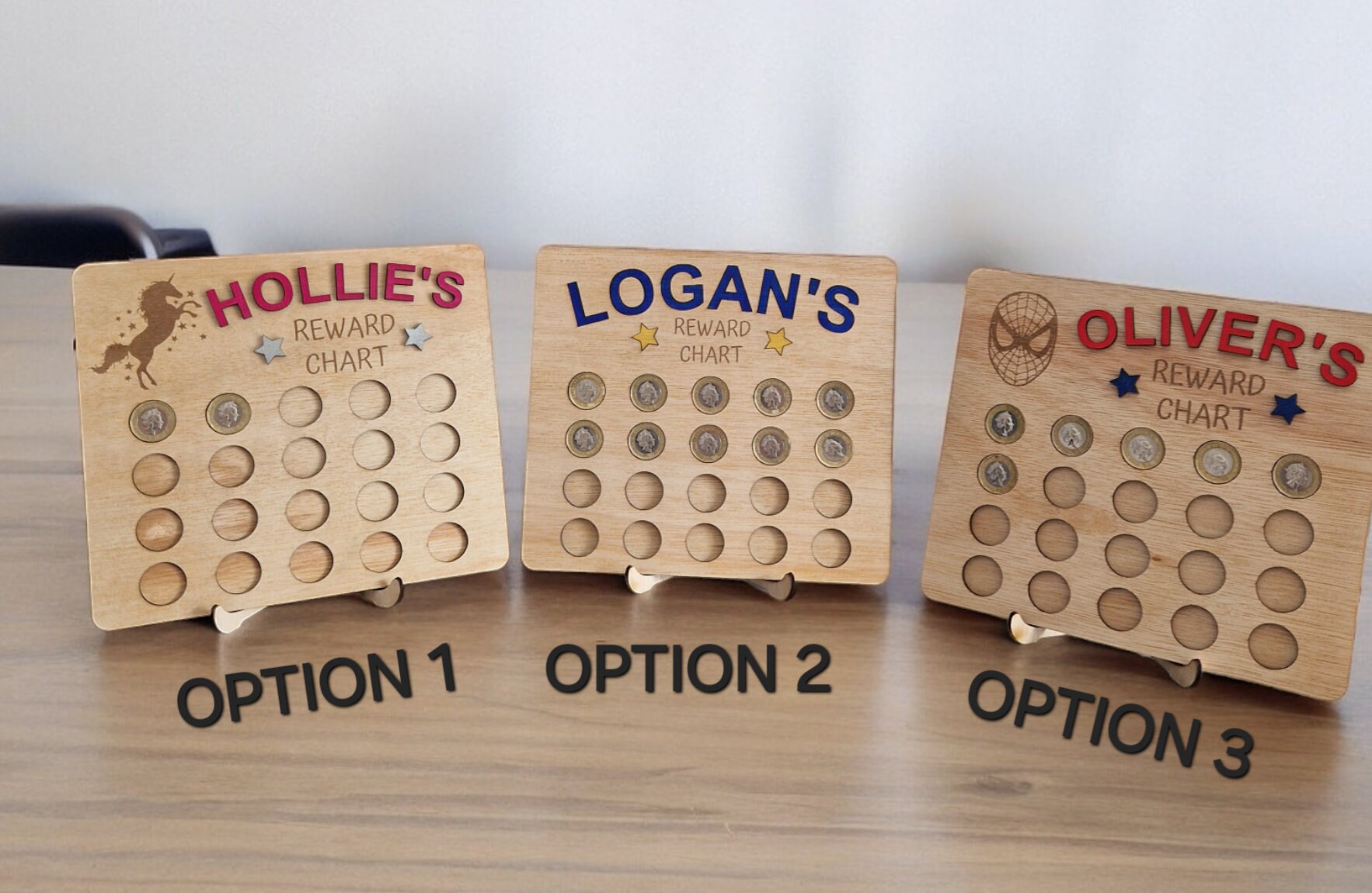 Reward Chart, Wooden Reward Chart for Children - Etsy