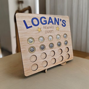 Reward Chart, Wooden Reward Chart for Children - Etsy