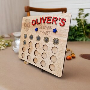 Reward Chart, Wooden Reward Chart for Children - Etsy