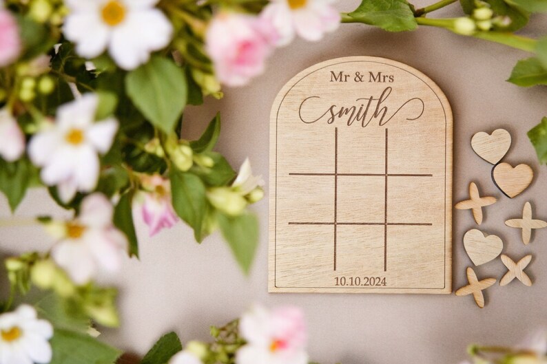 Tic Tac Toe Wedding Favour - Etsy